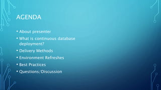 Continuous database deployment | PPTX