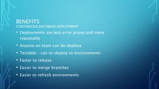 Continuous database deployment | PPTX