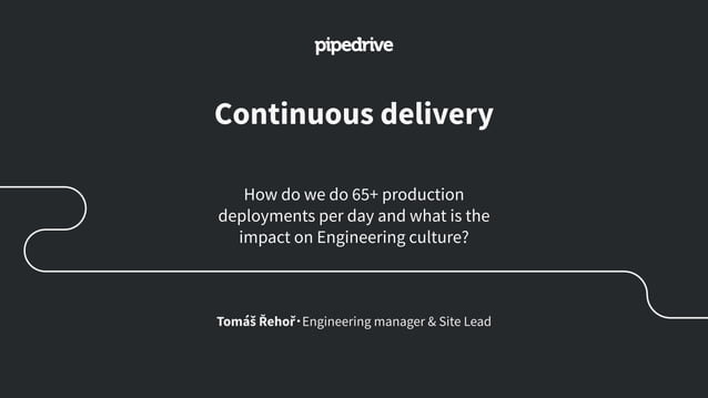 Continuous delivery in Pipedrive | PDF