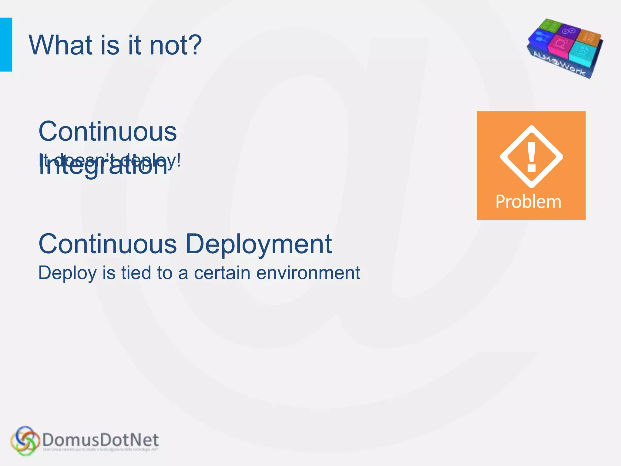 ALM@Work - Continuous delivery 101 | PPTX