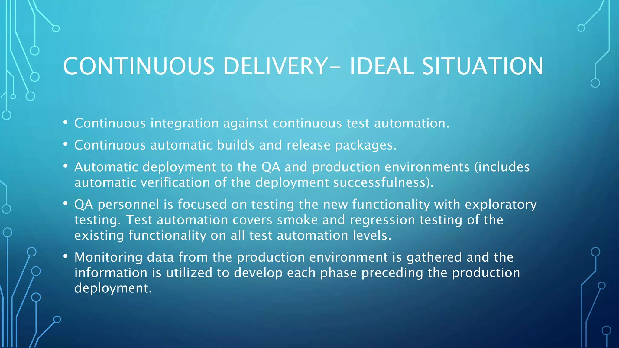 Continuous delivery and the challenges for the test automation | PPT Continuous delivery and the challenges for the test automation | PPT