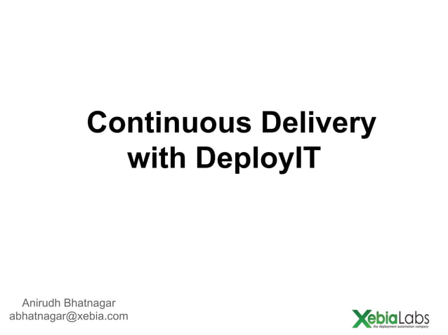 #Continuous delivery with #Deployit | PDF | Cloud Computing | Internet