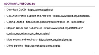 Continuous Delivery with Docker, Kubernetes and GoCD | PDF