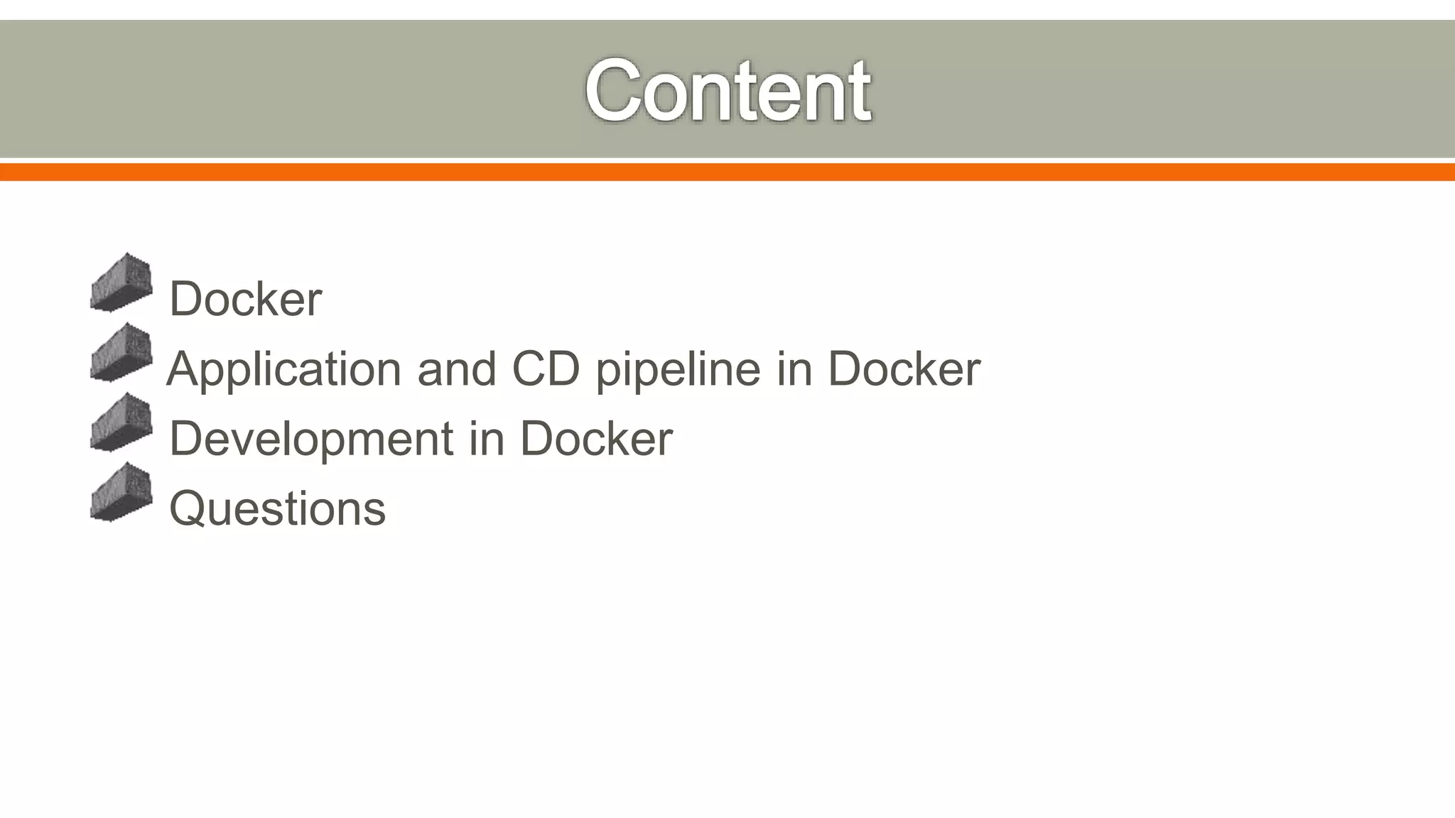 Continuous delivery with docker | PPTX | Operating Systems | Computer Software and Applications