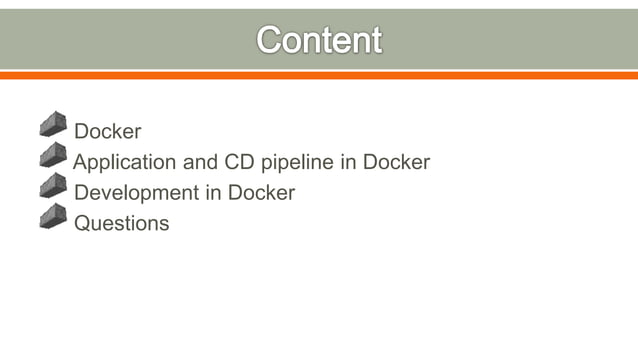 Continuous delivery with docker | PPT
