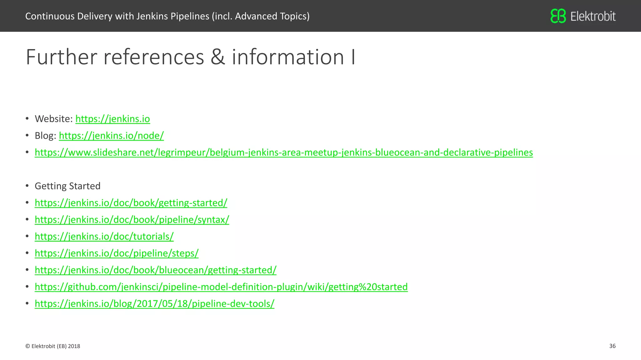 Continuous delivery with jenkins pipelines @ devdays | PPT