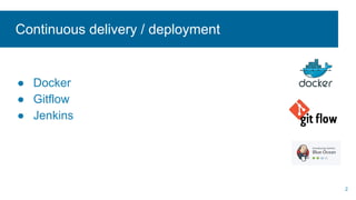 Continuous Delivery/Deployment w/ Gitflow, Docker, Jenkins and Rancher | PDF