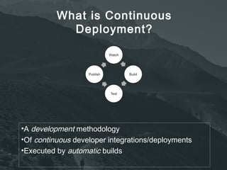 Continuous deployment steve povilaitis | PPT