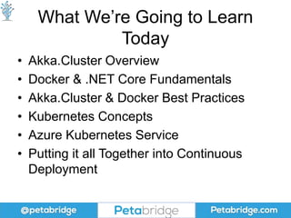 Continuous Deployment with Akka.Cluster and Kubernetes (Akka.NET) | PPT