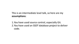 Continuous Deployment with SSDT | PPT