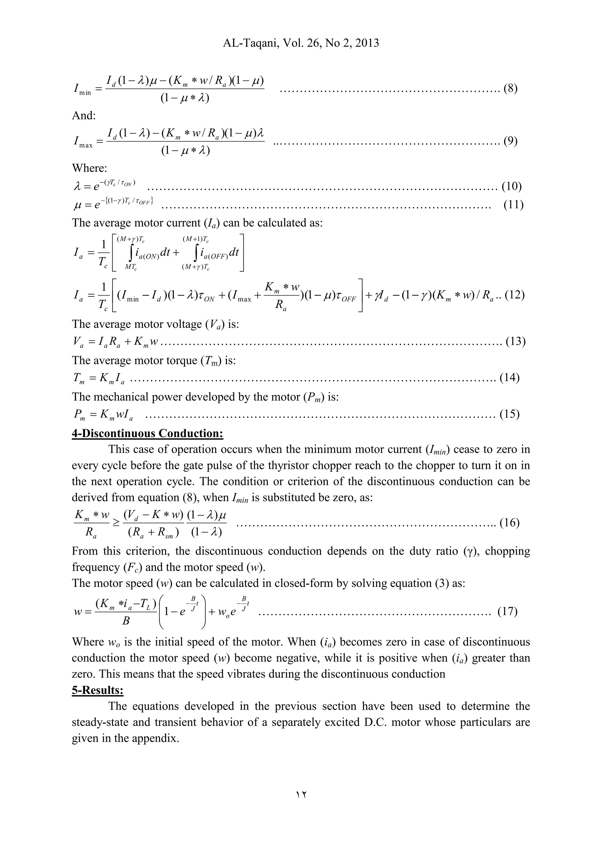 Continuous & discontinuous conduction | PDF