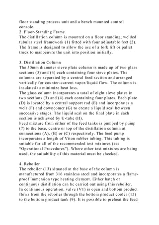 CONTINUOUS DISTILLATIONCOLUMN - UOP3CCA. INTRODUCTION TO THE E.docx