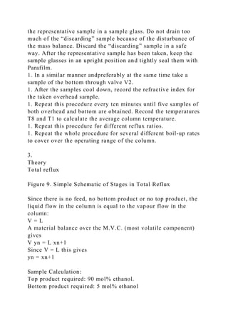 CONTINUOUS DISTILLATIONCOLUMN - UOP3CCA. INTRODUCTION TO THE E.docx