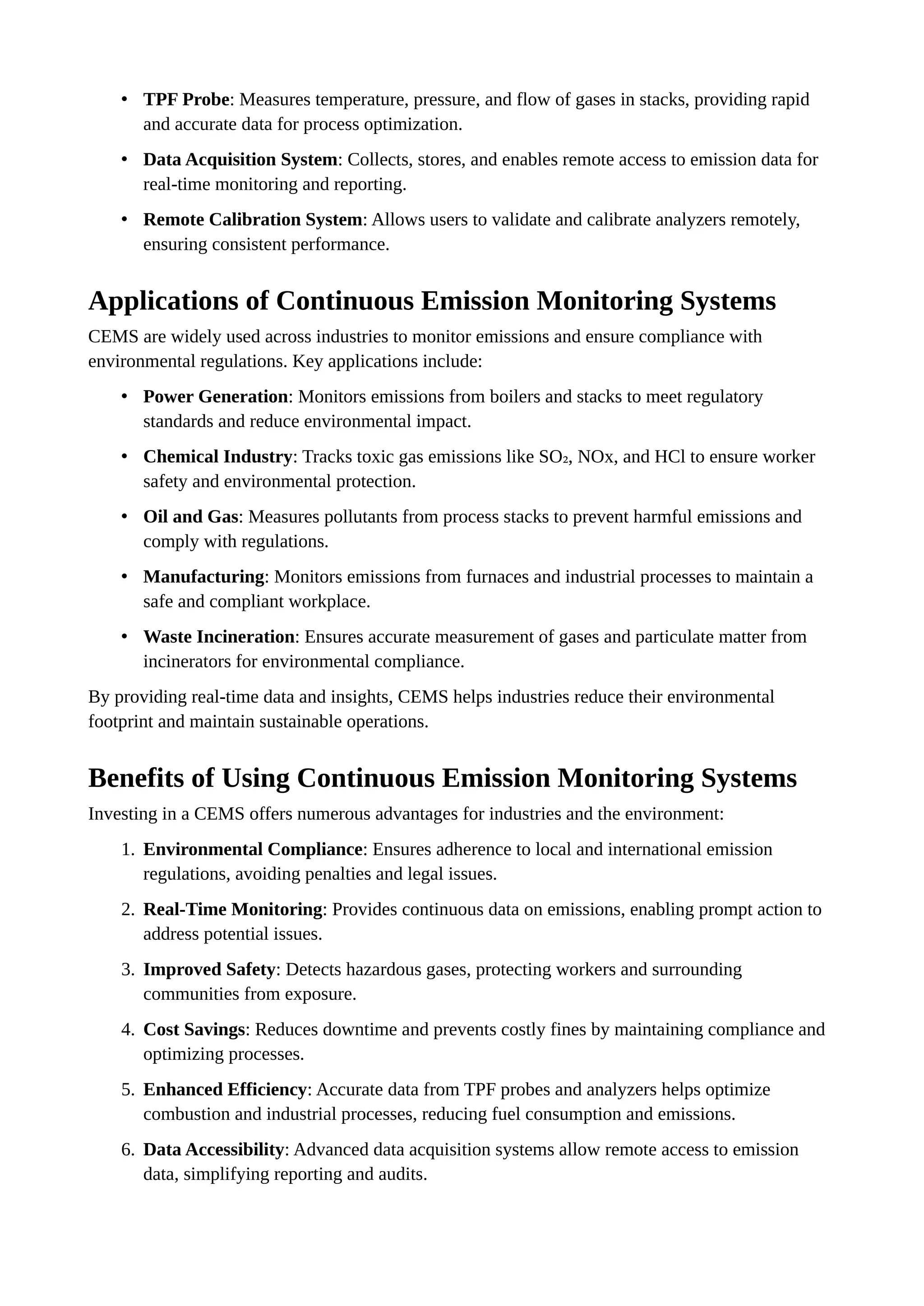 Continuous Emission Monitoring System: Ensuring Environmental ...