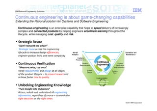 Continuous Engineering with IBM Rational RELM | PPT