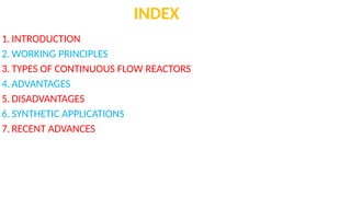 CONTINUOUS FLOW REACTORS MPC202T Advanced Organic Chemistry - 2.pptx