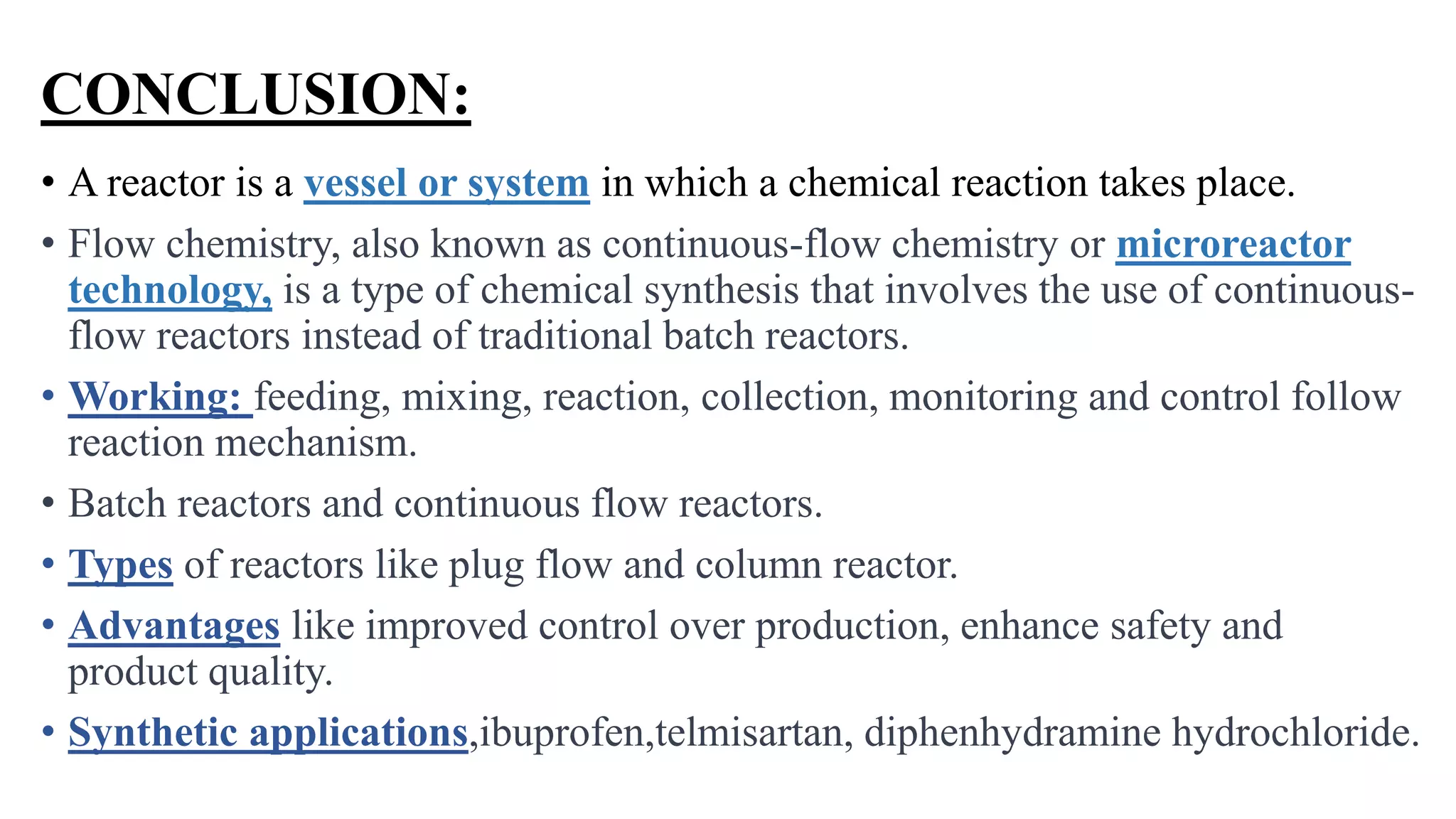 Continuous Flow Reactors 1 Pptx