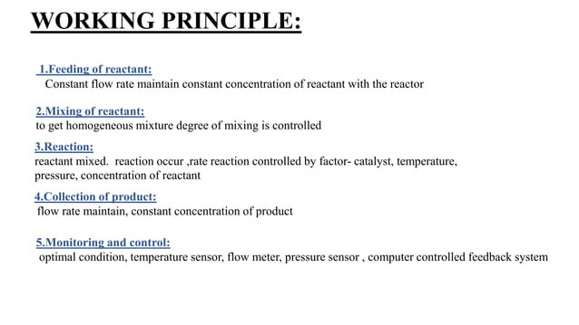 Continuous Flow Reactors 1 Pptx Chemistry Science