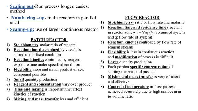Continuous Flow Reactors 1 Pptx Chemistry Science