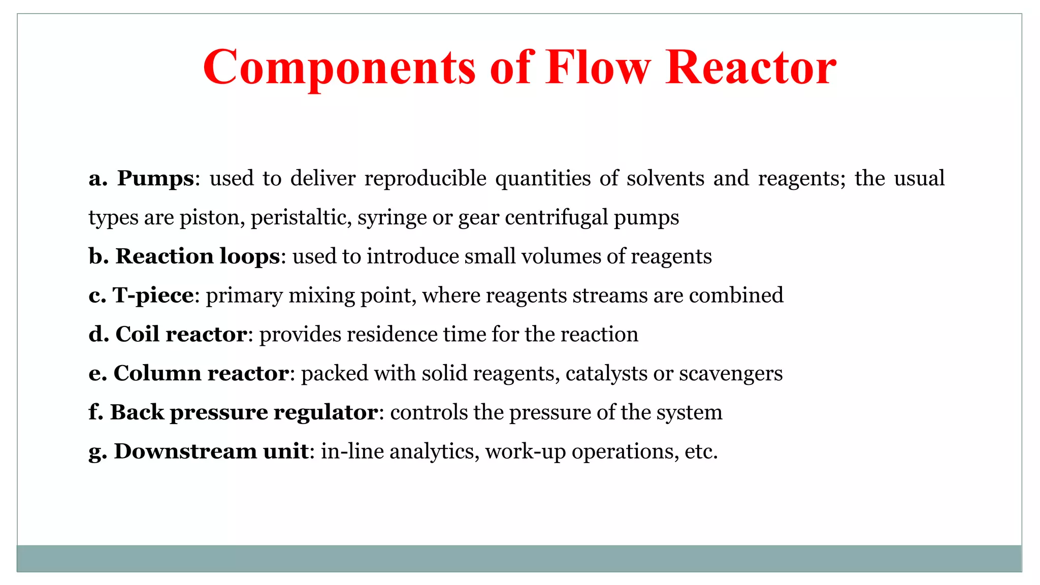 continuous flow reactor M.Pharm .pptx
