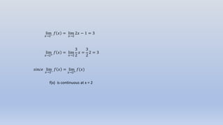 Continuous functions | PPTX