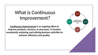 Drive Business Excellence with Continuous Improvement Strategies | PPTX