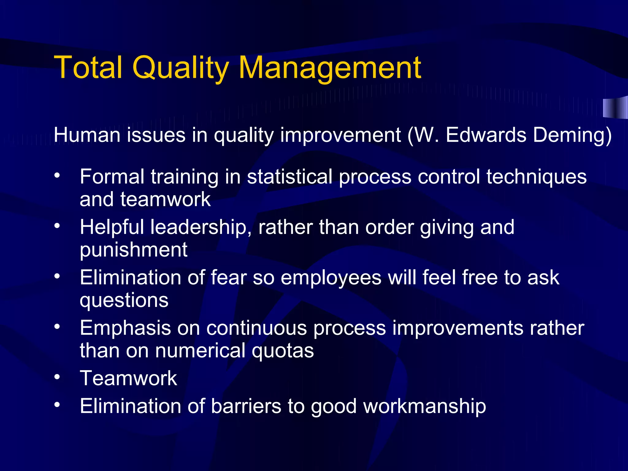 Continuous improvement and tqm [short version] | PPT