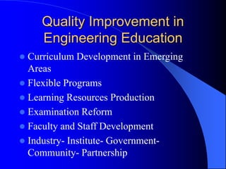 Continuous Improvement in an Engineering College | PPT