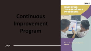 Continuous Improvement Programs By Group50 | PPT