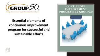 Continuous Improvement Programs By Group50 | PPT