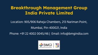 Continuous Improvement Through Data Insights_ How BMGI India’s Advanced ...