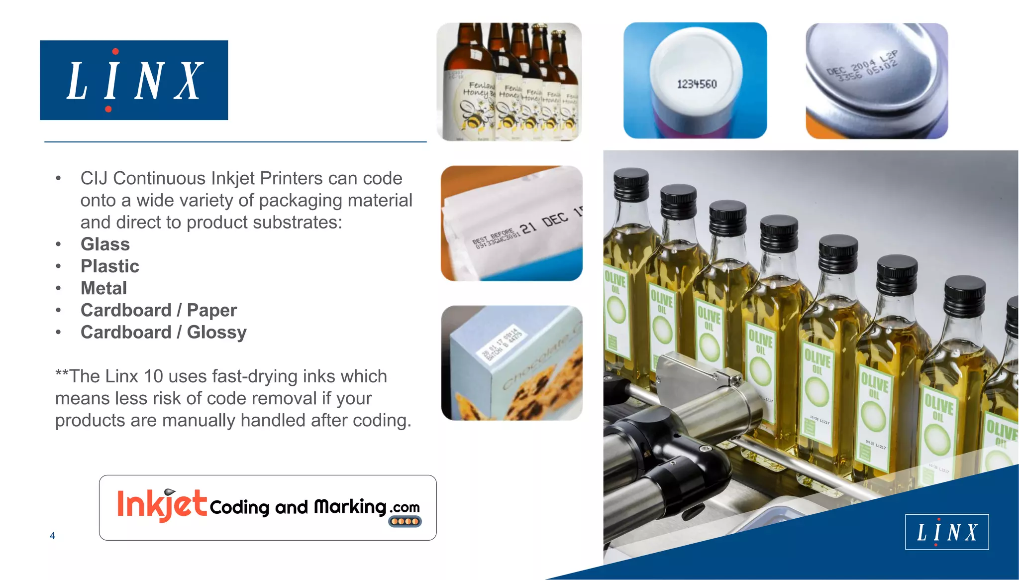 Continuous Inkjet Printer - Linx Printing Technologies USA | PPT