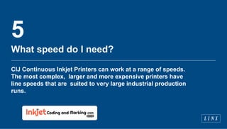 Continuous Inkjet Printer - Linx Printing Technologies USA | PPT