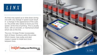 Continuous Inkjet Printer - Linx Printing Technologies USA | PPT