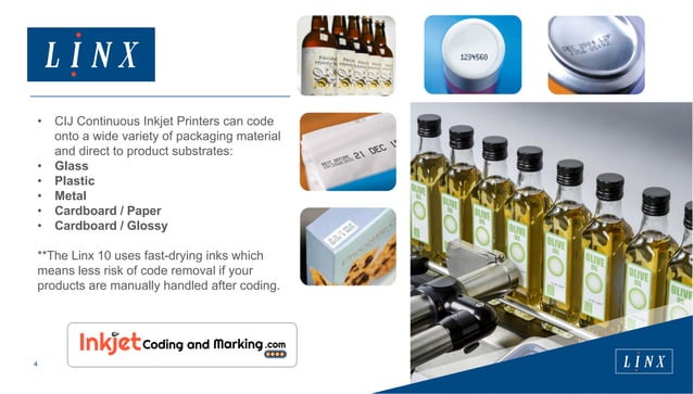 Continuous Inkjet Printer - Linx Printing Technologies USA | PPT