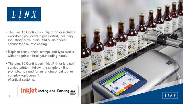 Continuous Inkjet Printer - Linx Printing Technologies USA | PPT