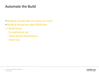 Continuous Integration | PPTX