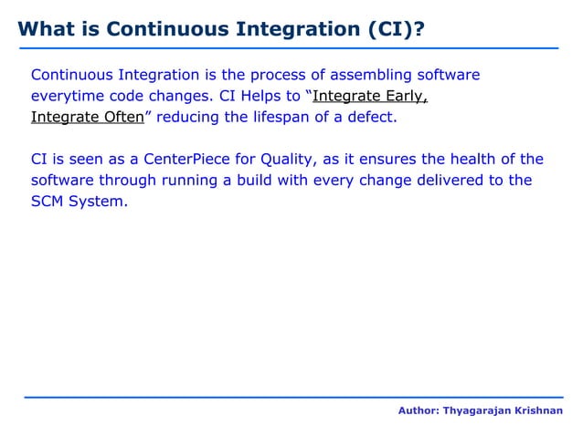 Continuous Integration System | PPT