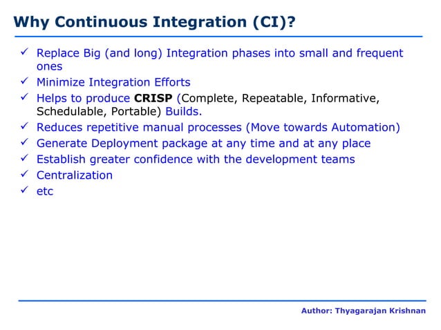 Continuous Integration System | PPT