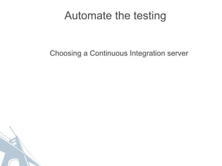 Continuous integration with Git & CI Joe | ODP