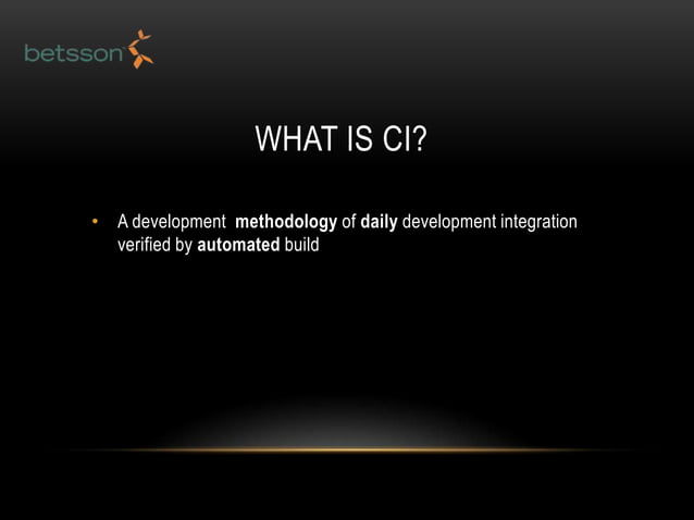 Continuous integration | PPTX