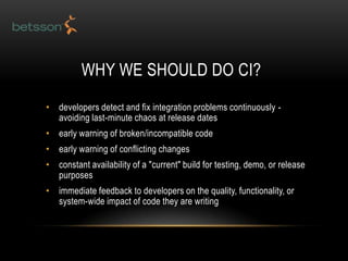 Continuous integration | PPTX