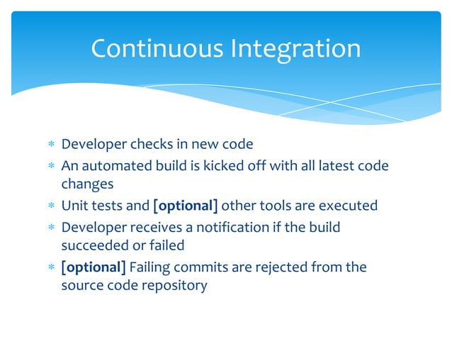 Introduction to Continuous integration | PPT
