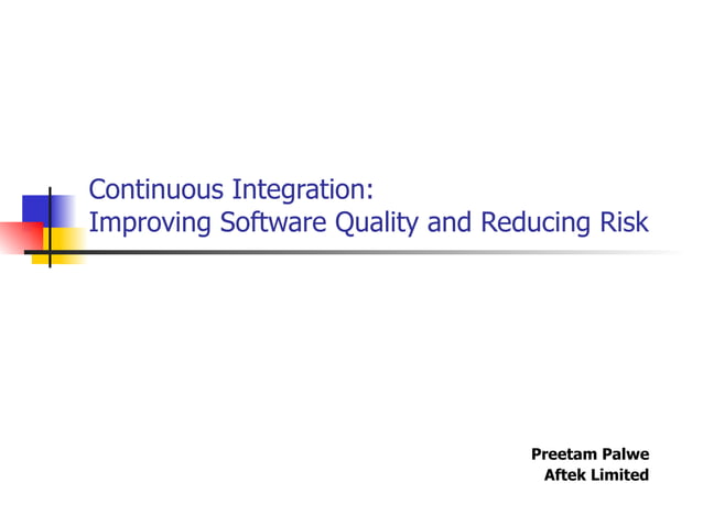 Continuous Integration | PPT