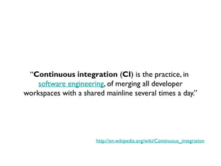 Continuous integration | PPT