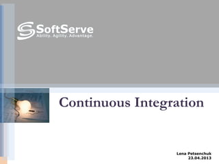 Continuous integration - main principles | PPT