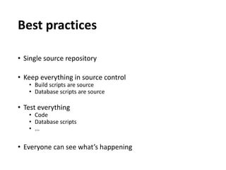 Continuous Integration (& Mr Jenkins) | PPTX | Programming Languages | Computing