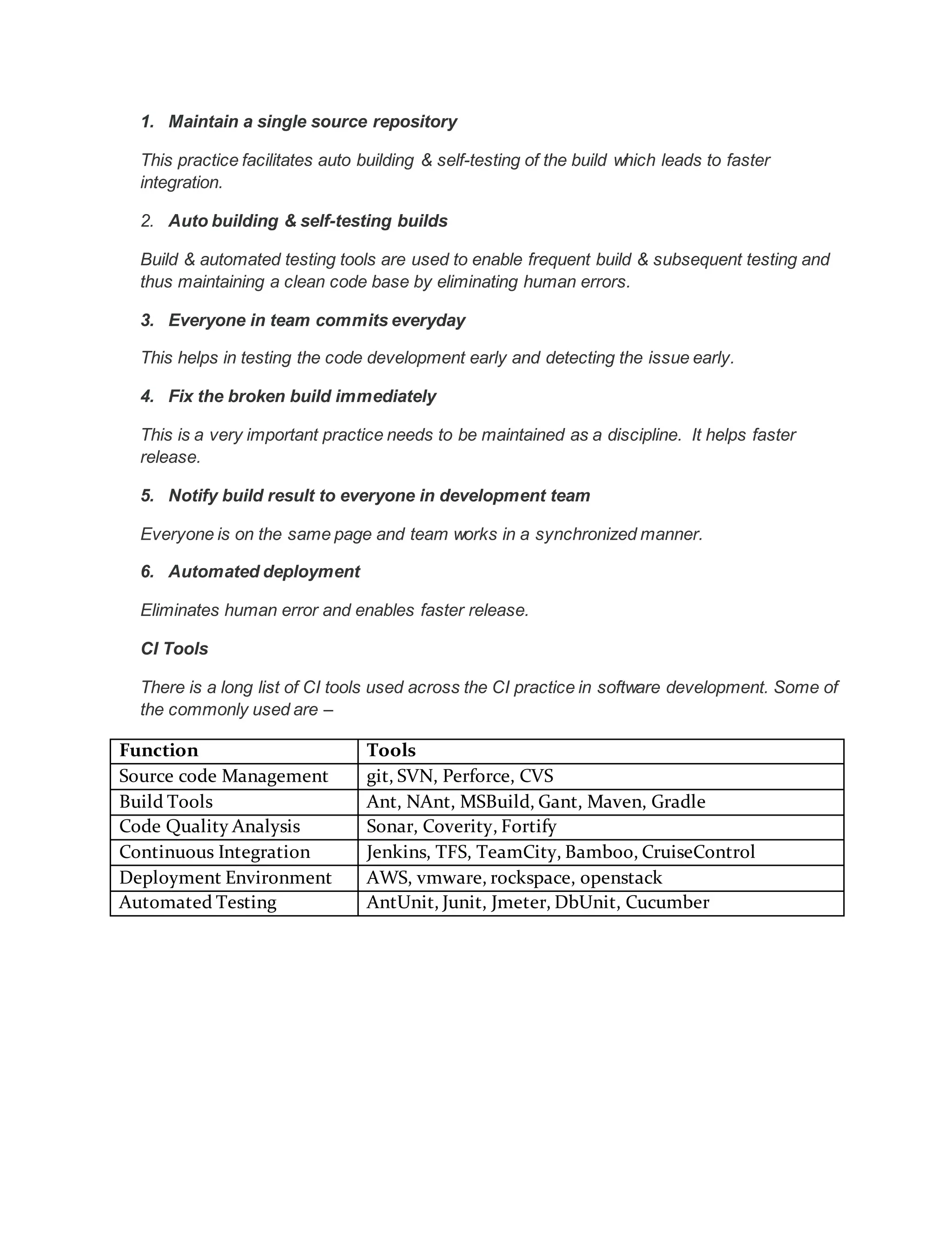 Continuous integration | PPTX | Computing | Technology & Computing