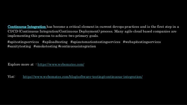 Continuous integration | PPT