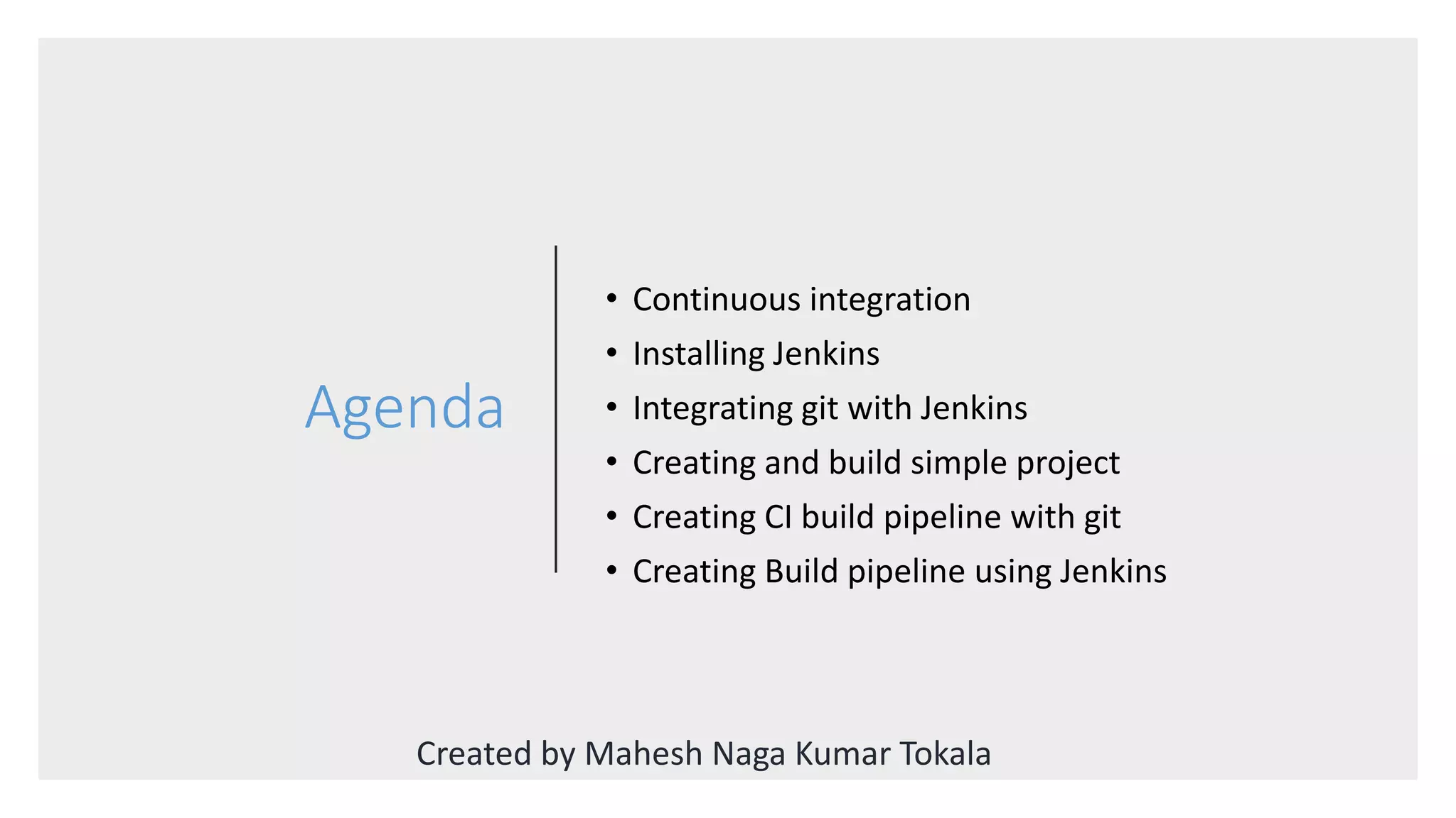 Continuous integration jenkins-installation in ec2 instace linux | PPT